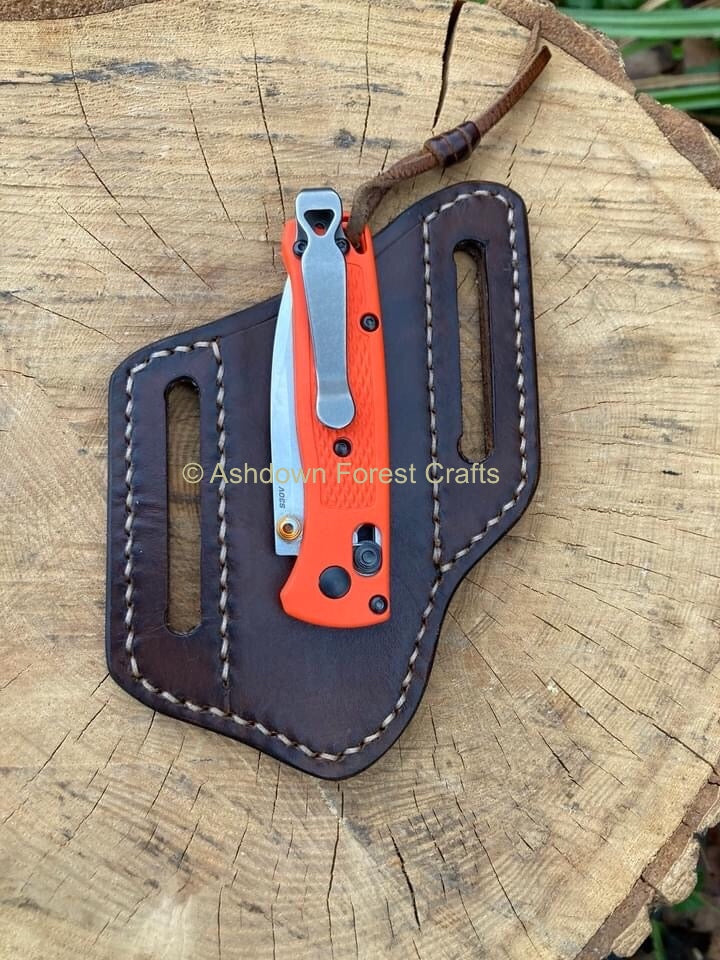 Benchmade Bugout Pancake Sheath – Ashdown Forest Crafts